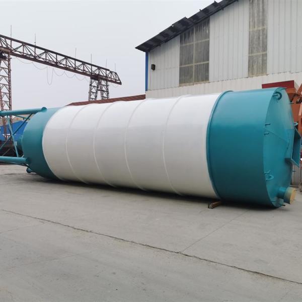 Quality Automatic Bulk Cement Storage Tanks 50T-120T Horizontal Cement Silo for sale