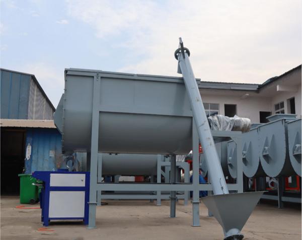 Quality Spiral Belt Horizontal Ribbon Blender 380V 220V Ribbon Blender Mixer for sale