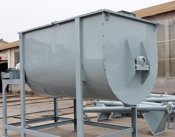Quality Continuous Horizontal Batch Mixer Spiral Belt Horizontal Powder Mixer Blender for sale