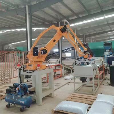 High Quality New Production Line Automatic Palletizing System Machine  Palletizer Arm Gripper Bag Carton Box Palletizer Stacking Robotic Palletizer Machine for Bagging Production Line