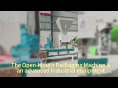 Starch Open Bag Packaging Machine, 25 Kilograms Quantitative Packaging Machine Fully Automated Open-Mouth Bagger Bagging Machines Designed for Use with Non-gusseted Open-mouth Bags Full Bag Control