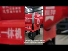 Mini Concrete Cement Mixer 1000Ltr Mobile Concrete Mixer Orange