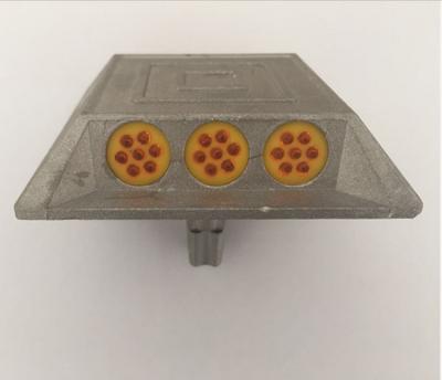 China 21beads 42beads aluminium road studs with single or double side reflector for sale