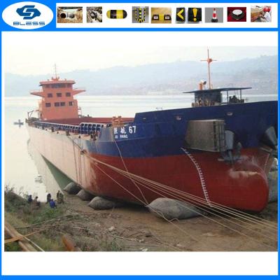 China 2m x 24m Marine Salvage Airbag Ship Launching Rubber Air Bags for sale