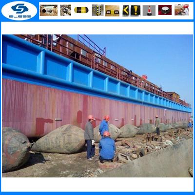 China ship launching heavy construction lifting rubber air bag marine hauling airbag for sale