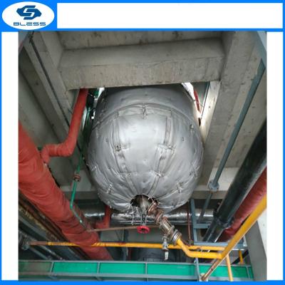 China silicone-coated fiberglass material pipe and valve insulation  jacket suitable for  flange and valve for sale