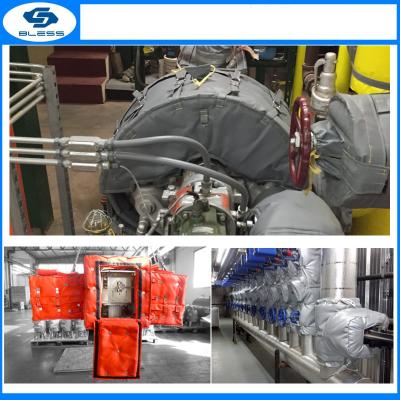 China silicone-coated fiberglass materia Valve insulation and jackets for  steam hot water  thermal oil for sale