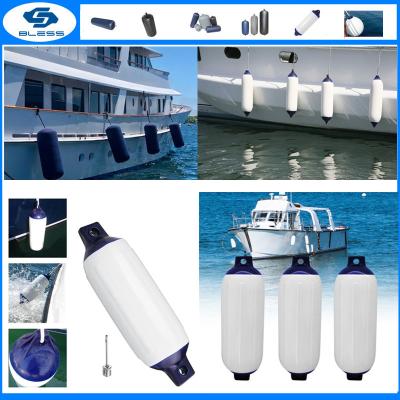 China Best Choice inflatable White boat fender Marine PVC Fender Boat Buoy for ship/kayak/yachat for sale