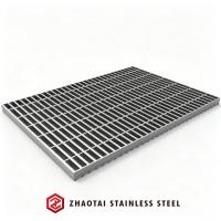 Quality Custom Heavy Duty 304L Stainless Steel Bar Grating Platform Walkway Drainage for sale