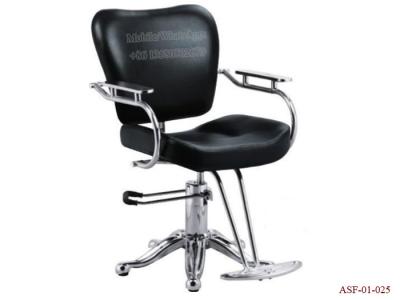 China ASF-01-025 2015 Hot Selling Barber Chair Stainless Steel Base Black Color Styling Chair for sale