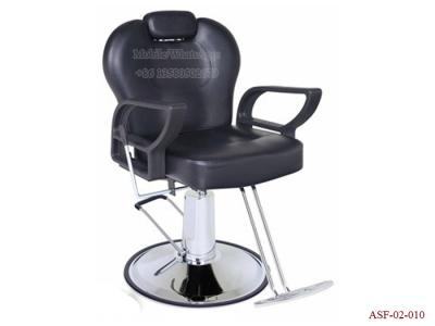 China ASF-02-010 Black Color Reclining Barber Chair Headrest ,Hair Barber Chair Supplier for sale