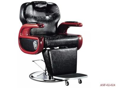 China ASF-02-024 Wholesales Red Color Armrest Barber Chair for Man ,Top Quality Salon Styling for sale
