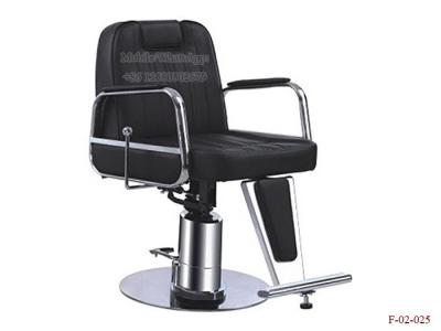 China ASF-02-025 Stainless Steel Armrest Barber Chair , Antique Styled Salon Styling Chairs for sale