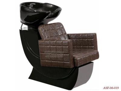 China ASF-06-019 Brown Color Shampoo Chair ,Cheap Bed Wash Chair Chain Manufacturer for sale
