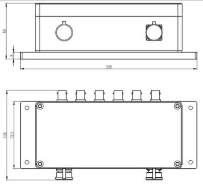 China CET7701B6CH Amplificador de carga para el sistema de pesado en movimiento en venta