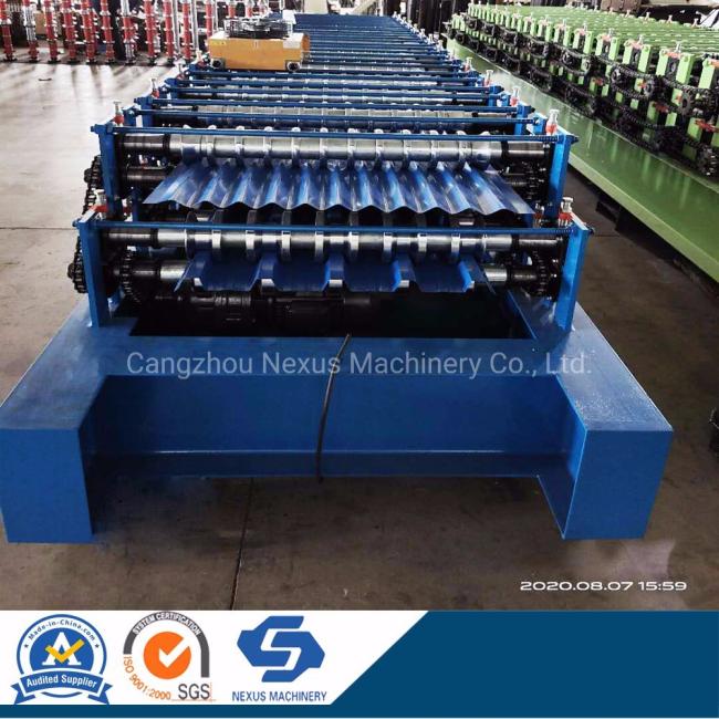 Ibr& Corrugated Roofing Sheet Double Layer Roof Panel Roll Forming Machine