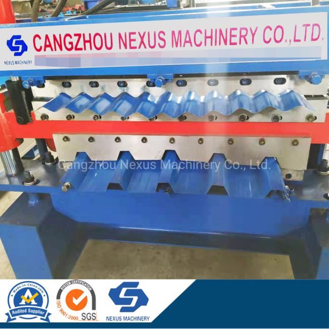 Ibr& Corrugated Roofing Sheet Double Layer Roof Panel Roll Forming Machine