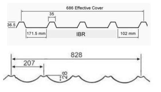 Ibr Chromadek Sheet Roll Forming Machine Qtile Roof Cranking Production Line