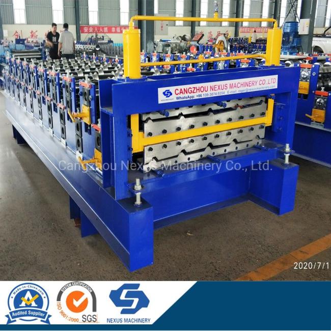 Double Layers Trapezoidal Sheet Rib Type Roofing Roll Forming Machine
