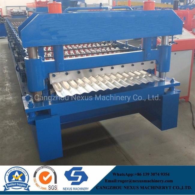 Corrugated Roof Sheet Roll Forming Machine Iron Corrugating Sheeting Machines for Cameroon