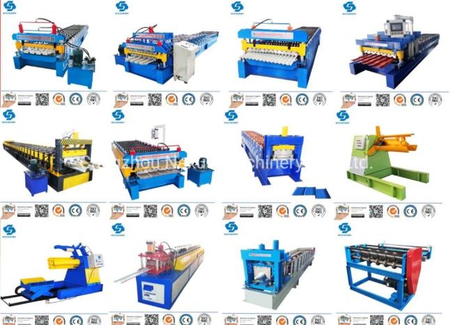 Step Tile Roof Forming Machine Metal Glazed Tiles Sheet Making Machine with 5.5 Kw Motor Power