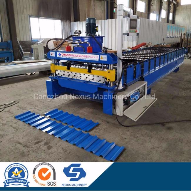 Fluteline Sheet Rainlock Panel Roll Forming Machine Multiple Ribs Roof Making Machine