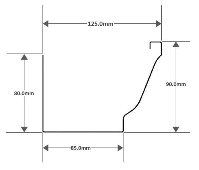 K-Style Gutter Roll Forming Machine Metal Rain Ogee Gutter Making Machine