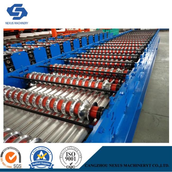 Prepainted Galvanized Steel Roof Sheet Roll Formed Machines with Decoiler