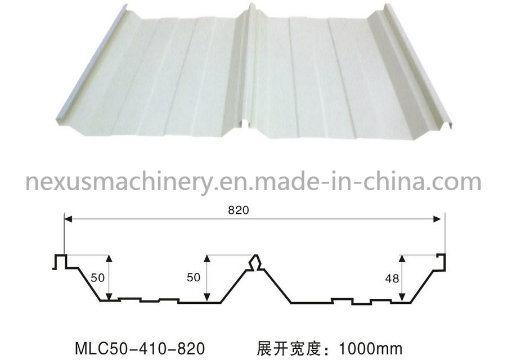 820 Standing Seam Hidden Roofing Machine with PLC Control System