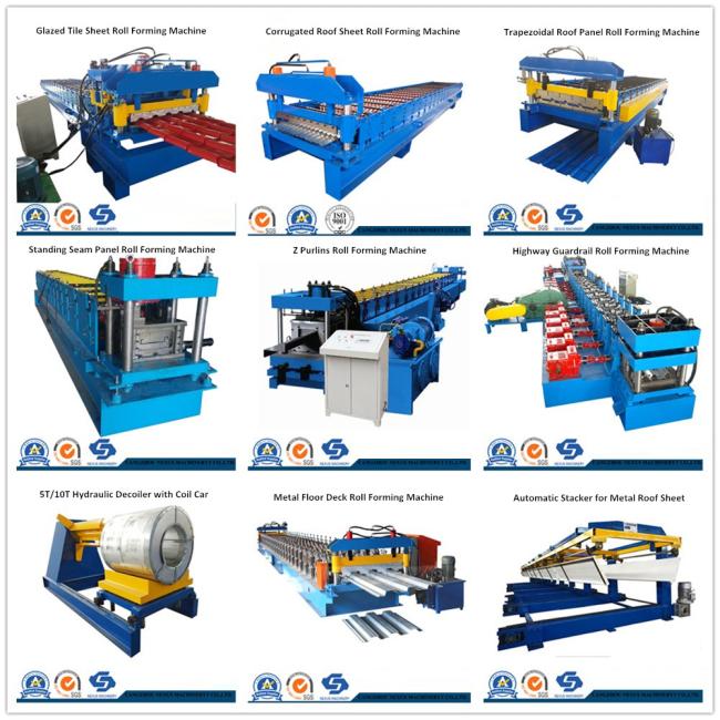 Super-High-Speed Glazed Step Tile Roofing Roll Forming Machine