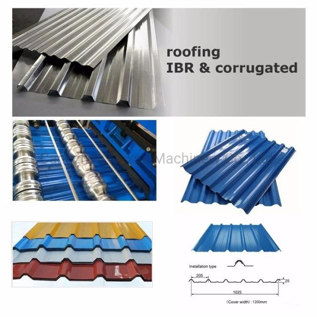 Ibr Roof Sheet and Corrugated Roof Tile Panel Roll Forming Machine with Double Layers