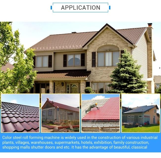 Galvanized Roof Sheet Automatic Building Material Roll Forming Machine