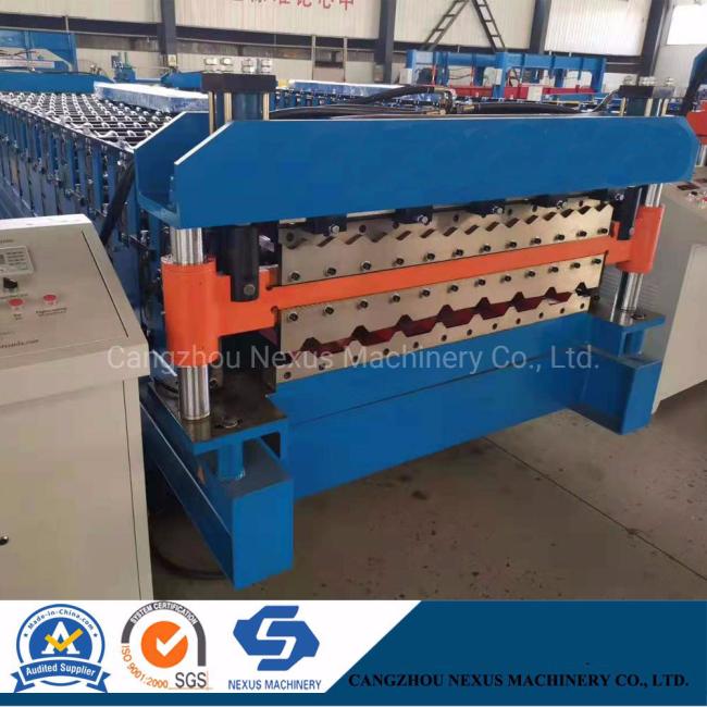 Double Deck Roofing Roll Forming Machine with Automatic Stacker/Metal Profile Sheet Making Machine