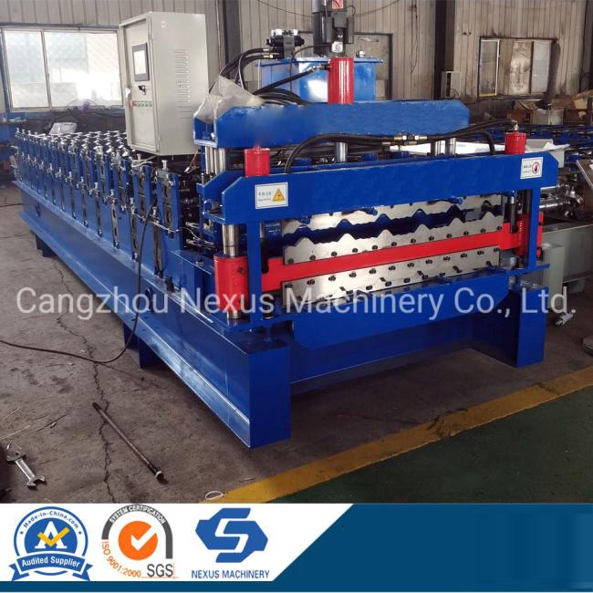 Steel Tech Roofing Double Layer Cold Roll Forming Machine Used in Machinery
