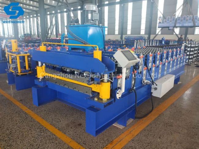 Double Layer Corrugated Roof Sheet Cold Bending Roll Forming Machine