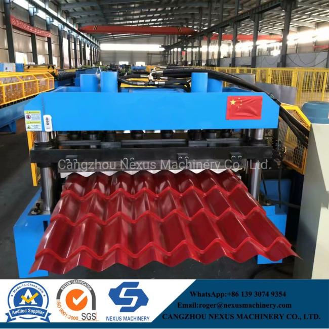 Metal Step Tile /Q Tile /Glazed Tile Roofing Sheets Roll Forming Machine