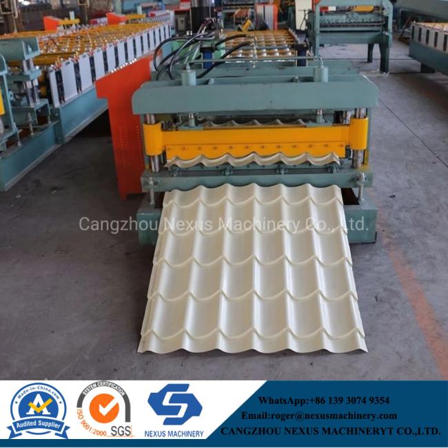 Metcoppo Roof Tile Step Tile Sheet Roll Forming Machine Glazed Tile Span Machinery for Nigeria