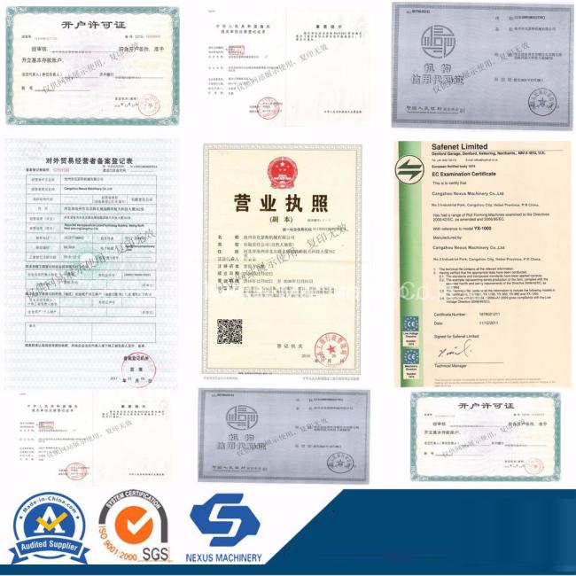 1035&828 Glazed Roof Tile Roll Forming Machine for Guiena Used