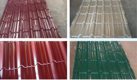 Versatile Sheet Roll Forming Machine Step Tile Roofing Sheets Tilespan Making Production Line
