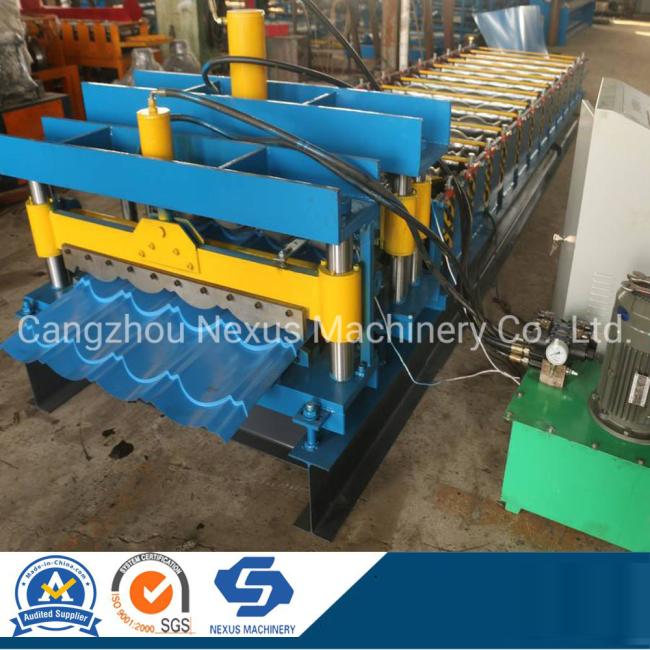 Super-High-Speed Glazed Step Tile Roofing Roll Forming Machine