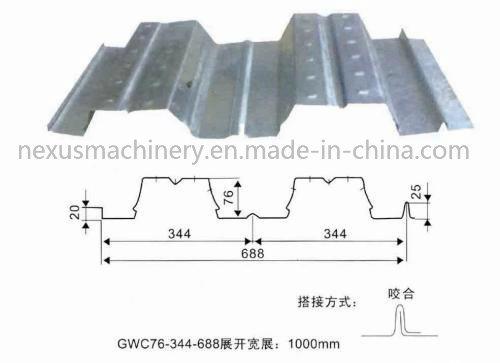 1250mm Coils Width Steel Floor Decking Roll Forming Machine Price with Best Quality