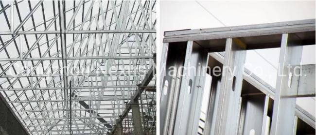 Lms Racking Upright C Channel Roll Forming Lip Former Light Weight Steel Frame Metal Stud Machine