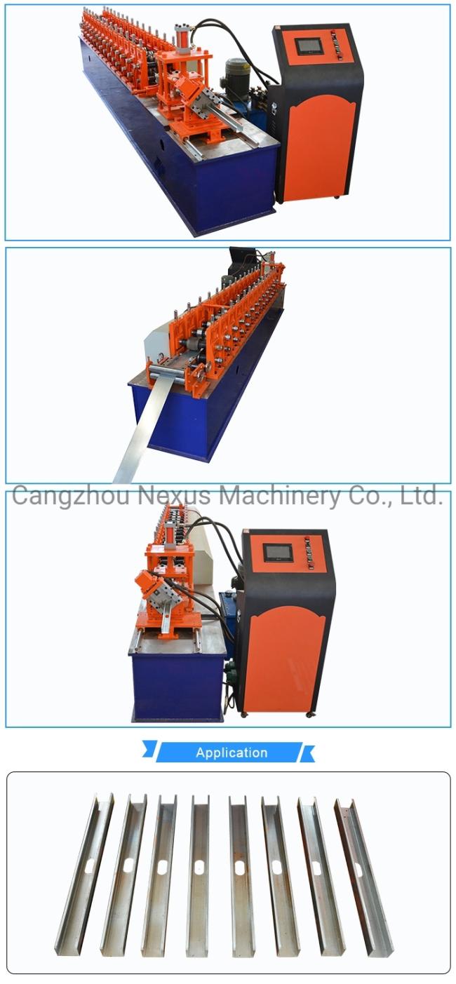 Lms Racking Upright C Channel Roll Forming Lip Former Light Weight Steel Frame Metal Stud Machine