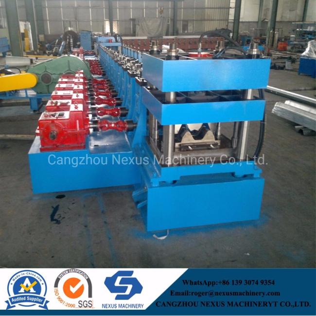 Two Wave Highway Guardrail Roll Forming Machine with Fast Work Speed