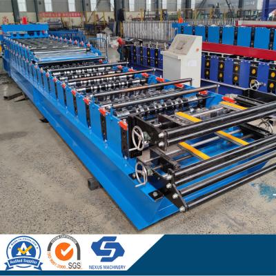 China High Quality Glazed Tile Ibr Sheet Double Layer Trapezoidal Roof Press Making Machine Roll Forming Machinery for sale