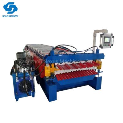 China Ibr& Corrugated Roofing Sheet Double Layer Roof Panel Roll Forming Machine for sale