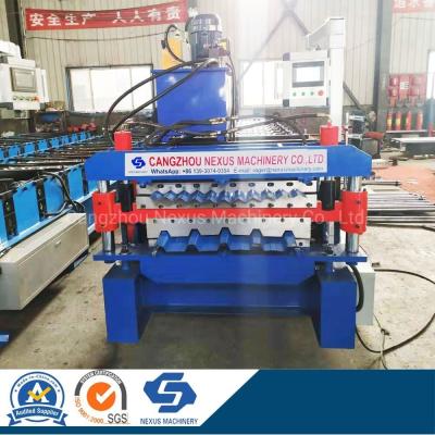 China Ibr& Corrugated Roofing Sheet Double Layer Roof Panel Roll Forming Machine for sale