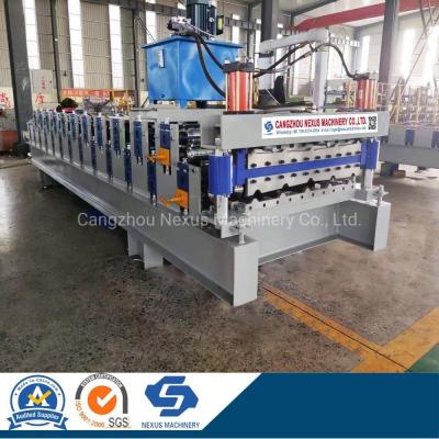 China Double Layer PPGI Roofing Iron Ibr Sheet Roll Forming Machine for sale