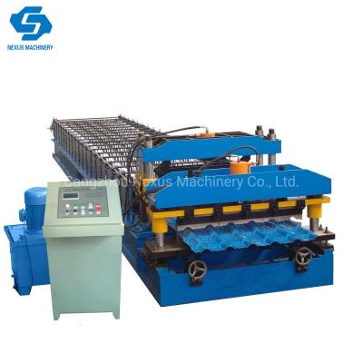 China Fully Automatic Wall Panel Roll Forming Tile Ibr Trapezoidal Roofing Sheet Making Machine Price for sale