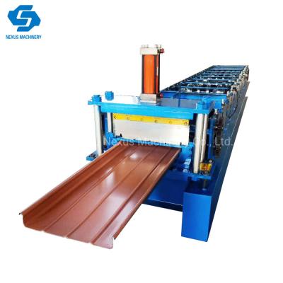 China Standing Seam Metal Roof Panel Roll Forming Machine for sale
